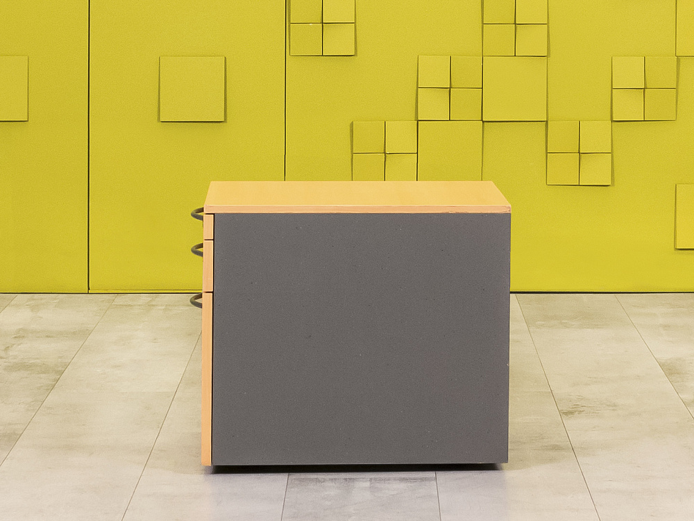 Офисная тумба выкатная Steelcase 430x580x520 ЛДСП Бук 3 ящика Франция ...